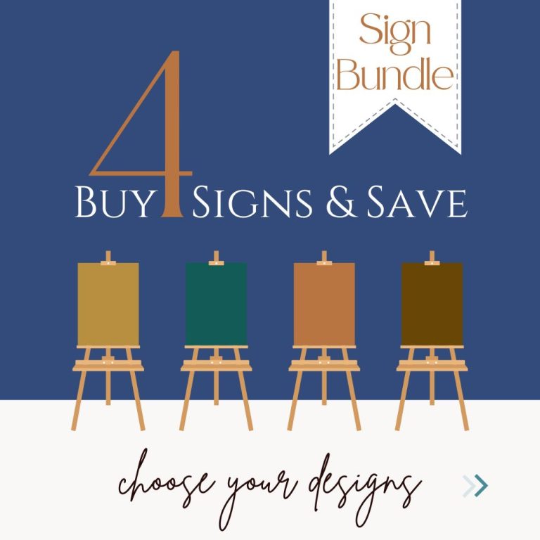 4 Event Signs Bundle | InkFront