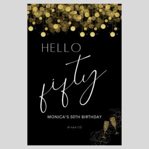 50th Birthday Sign | InkFront